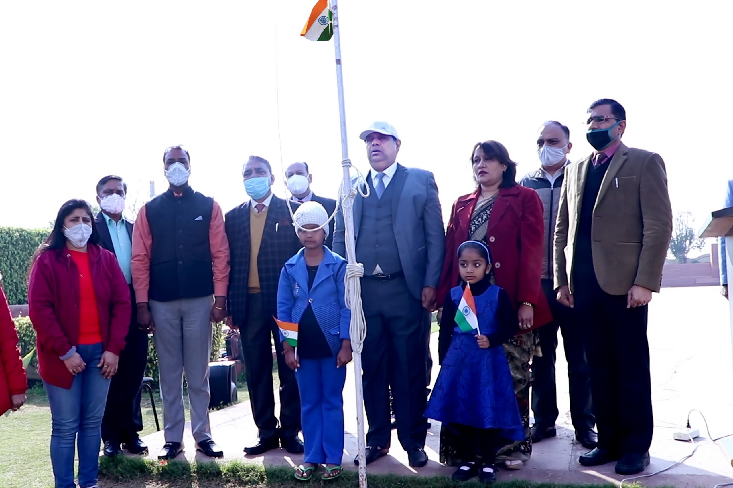 The 72nd Republic Day was celebrated with splendor at Om Sterling ...
