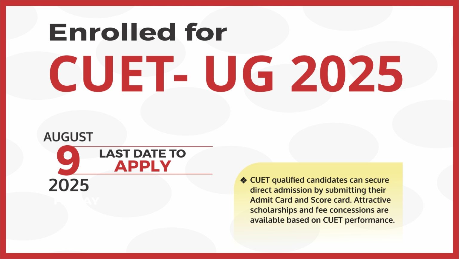 COMMON UNIVERSITY ENTRANCE TEST CUET - 2025 - OM Sterling Global University